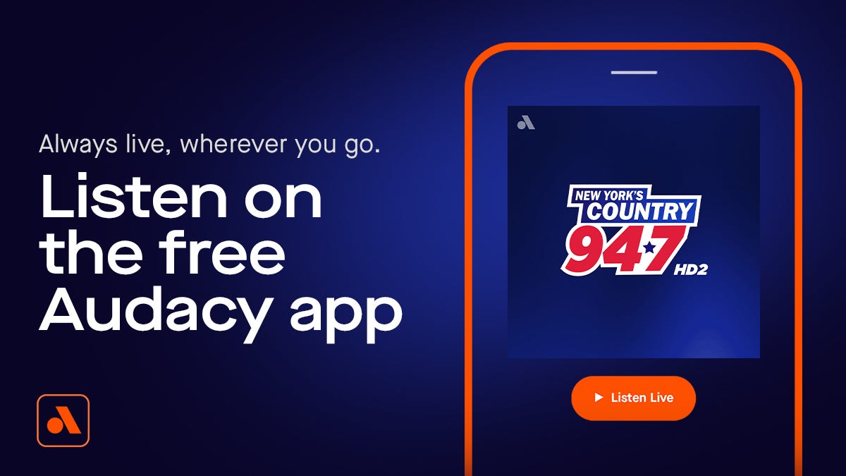Listen to New York’s Country 94.7 on Audacy